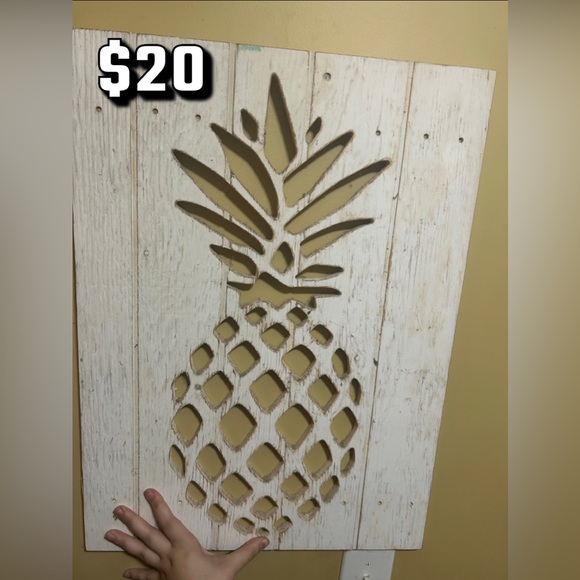 Accents | Wooden Pineapple Cut Out Wall Decor | Poshmark